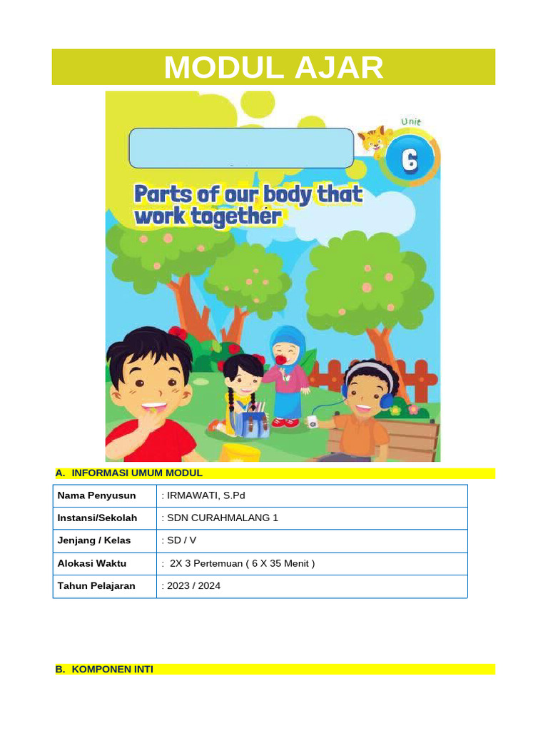 BAB 6 - MA B Inggris Kls 5 | PDF