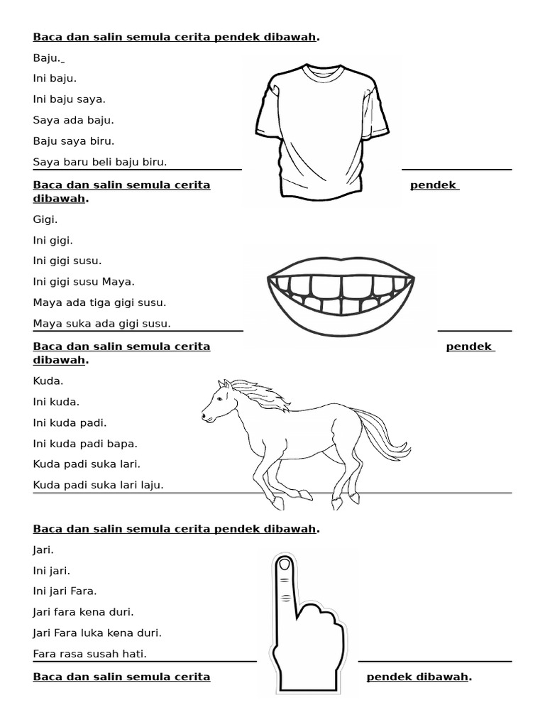 Template Menulis | PDF