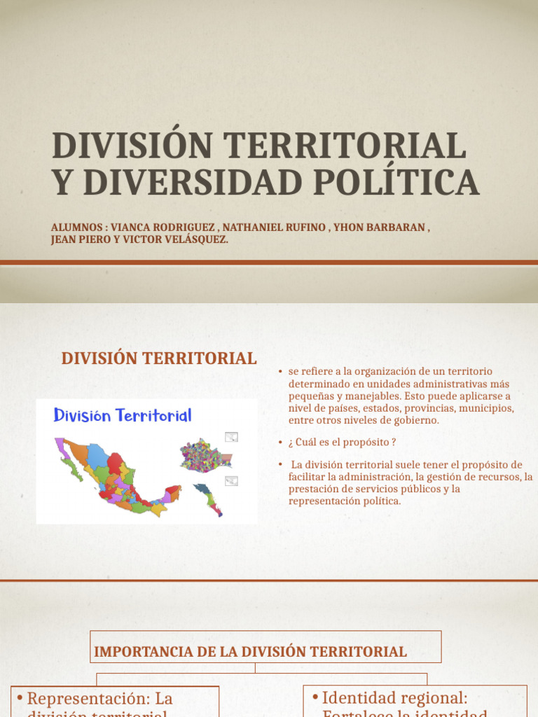 Division Territorial y Politica | PDF | Politics