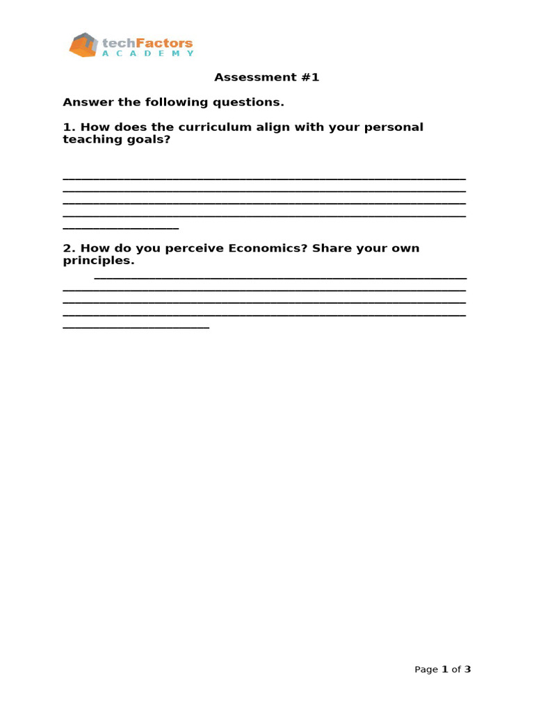 ABM - Assessments | PDF