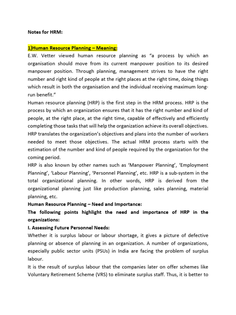 HRM Mba 2 | PDF