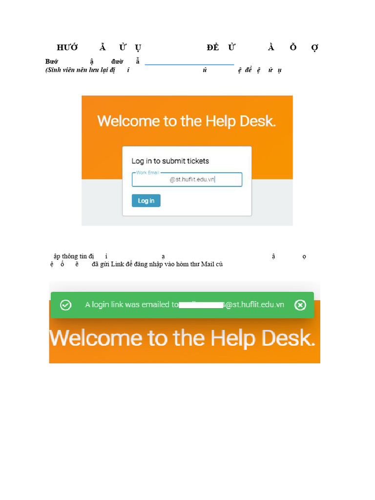 Huong Dan HelpDesk SV | PDF