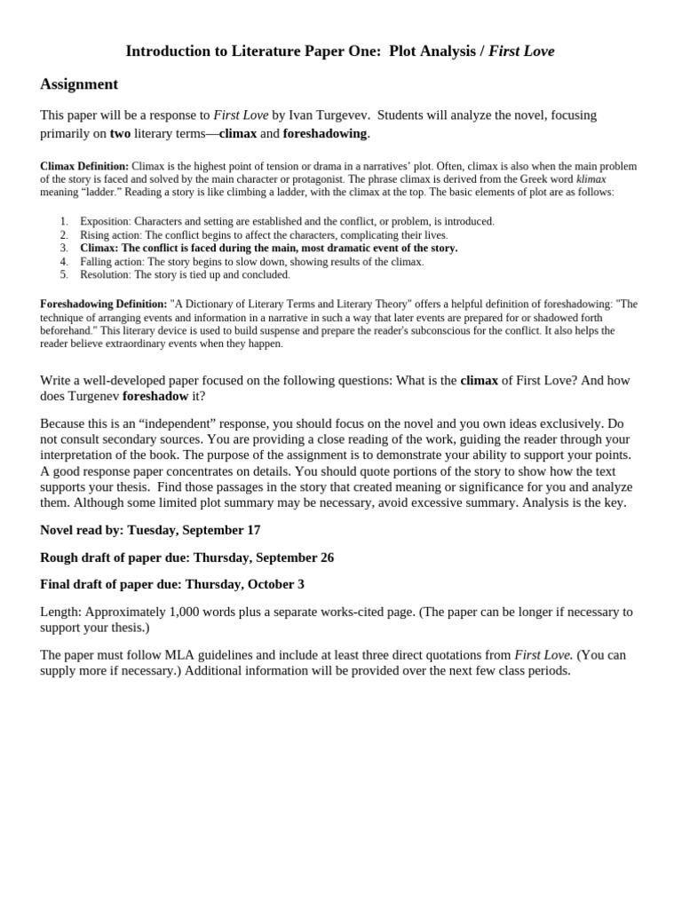 ##PAPER - ONE - First - Love - Assignment 2 | PDF
