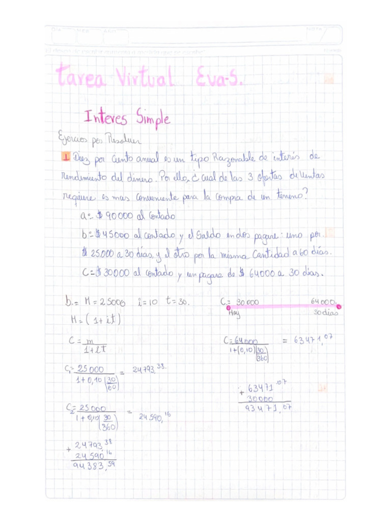 Interes Simple | PDF