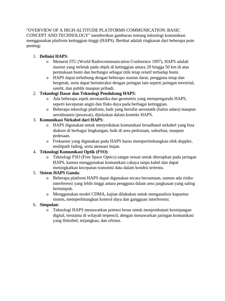 OVERVIEW OF A HIGH | PDF