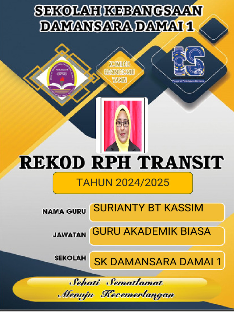 Cover Rekod Transit RPH 2024 2025 | PDF