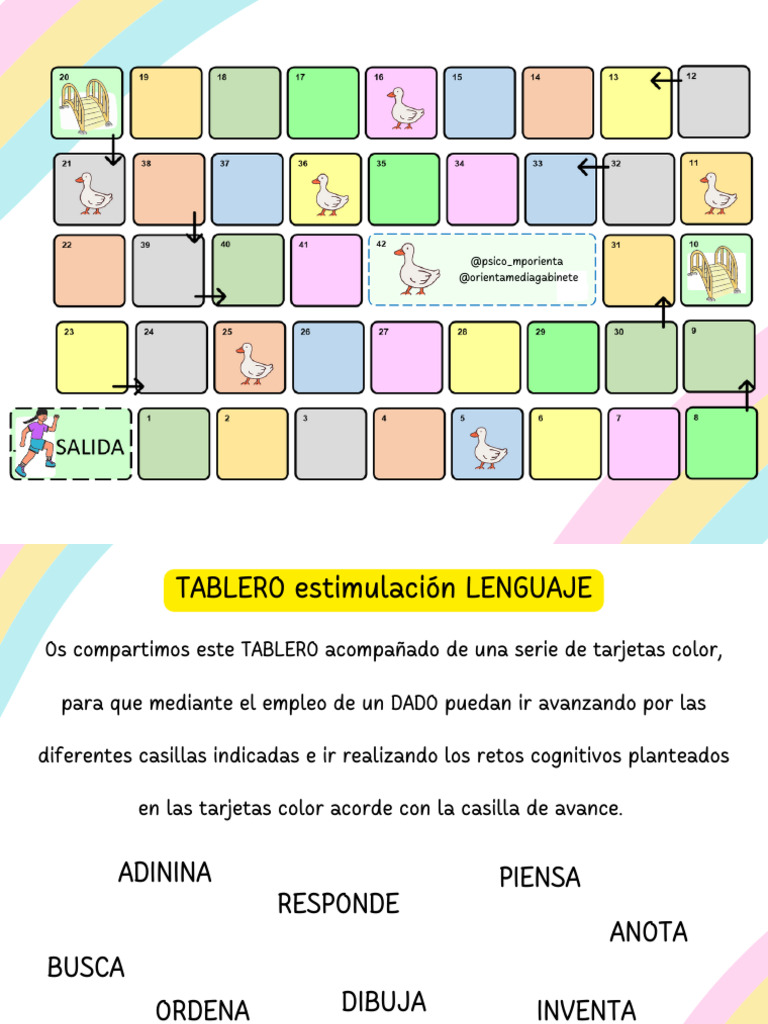 Tablero de Retos Cognitivos para Niños | PDF