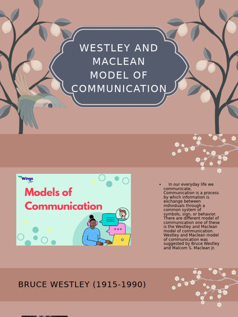 Westley and Maclean | PDF