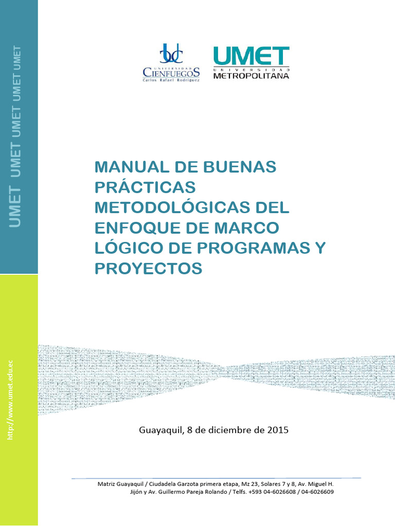 Metodologicas Del Enfoque de Marco Logico | PDF