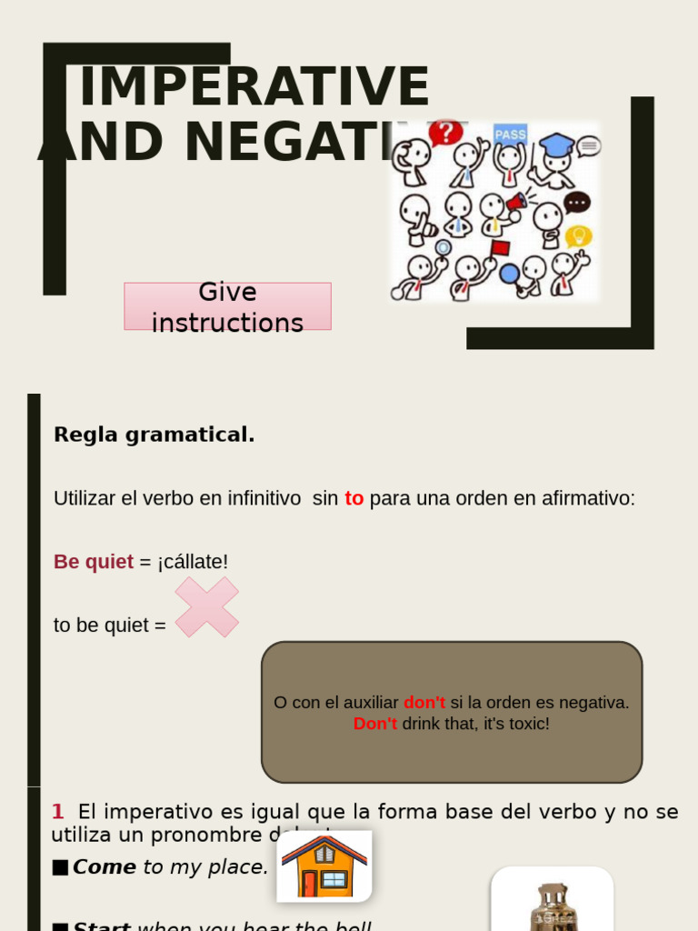Imperative and Negative | PDF