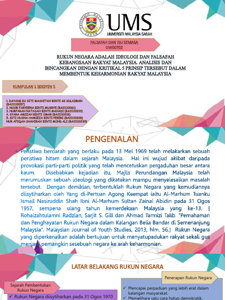 Slide Pembentangan Kumpulan 1 - Seksyen 5 | PDF