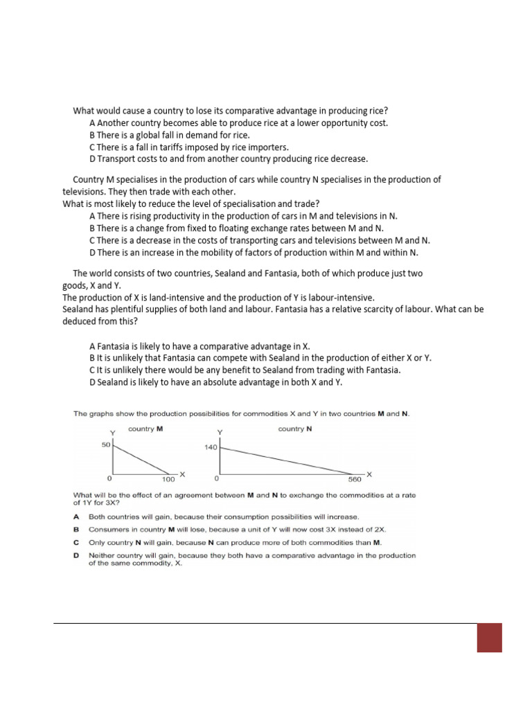 Ch.4 Topic 9 Principles of Absolute and Comparative Adv. | PDF