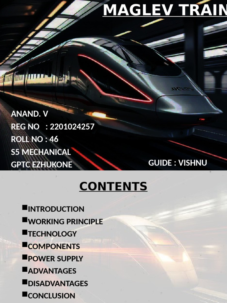 Presentation-WPS Office Manglev Train | PDF