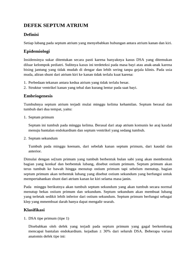 189256960-Defek-Septum-Atrium | PDF
