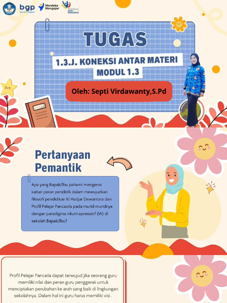 Koneksi Antar Materi Modul 1.3 Septi Virdawanty | PDF