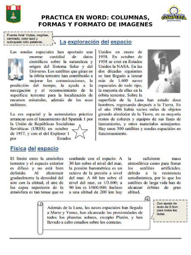 PRACTICA EN WORD | PDF