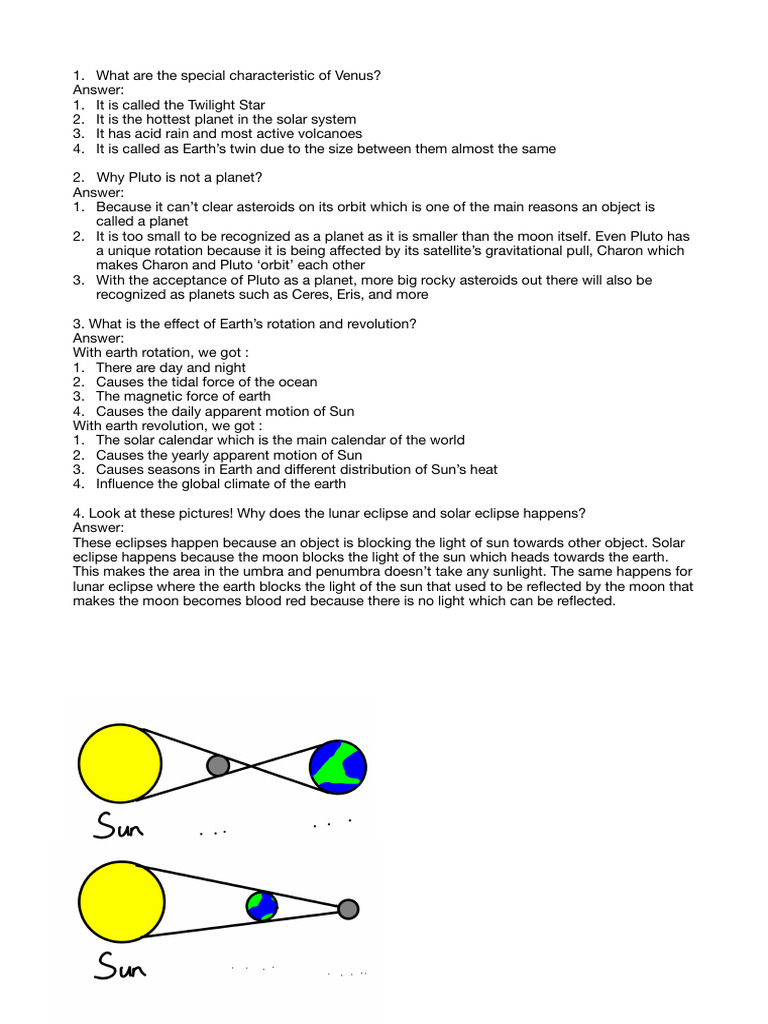Physics Solar System | PDF