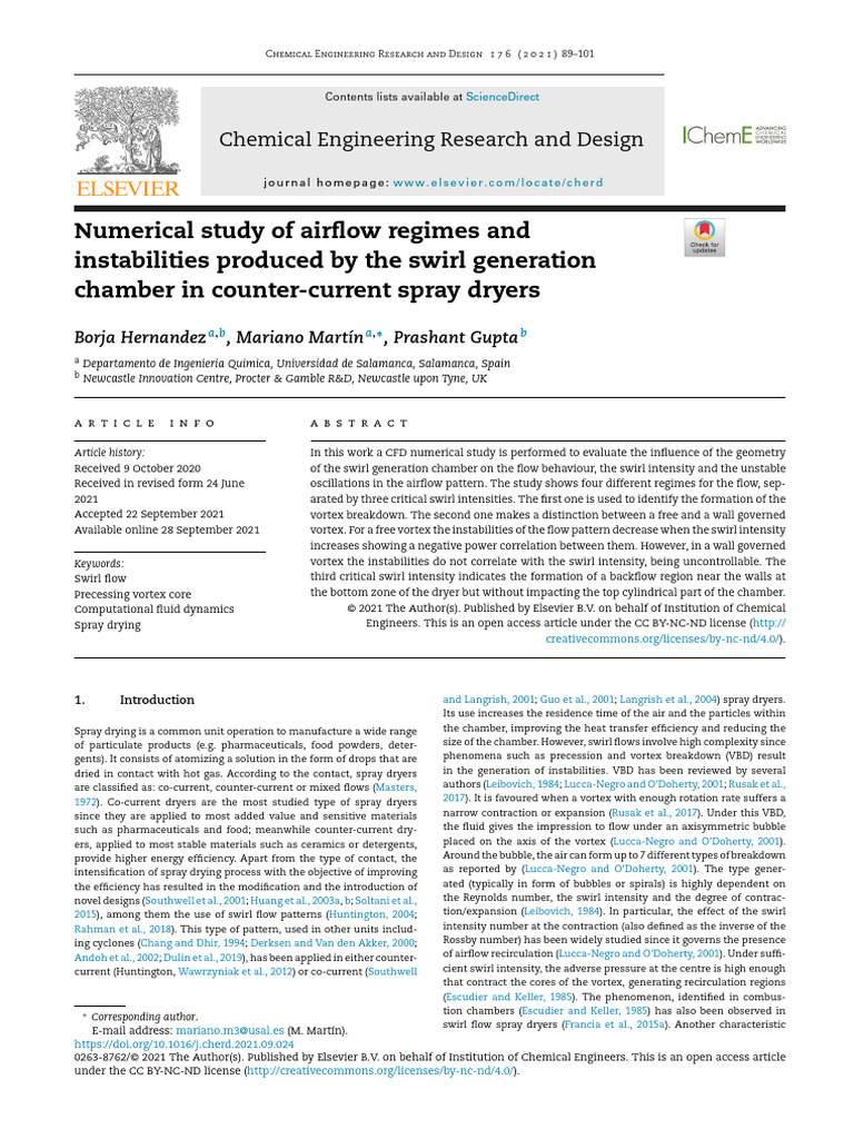 Numerical Study of Airflow Regimes Andinstabilities Produced by The ...