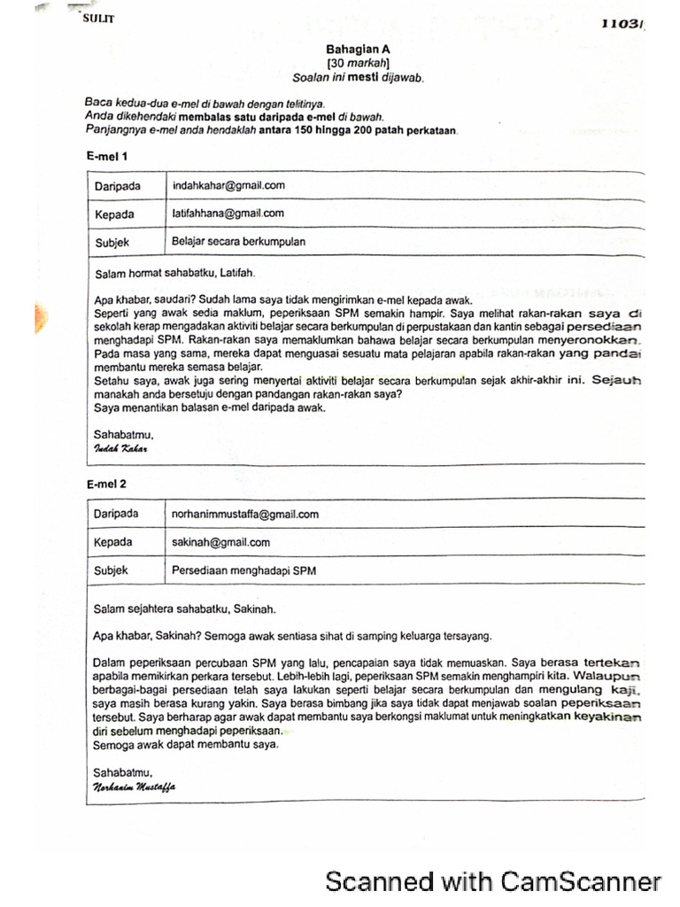 Koleksi Kertas Model SPM Set 3 | PDF