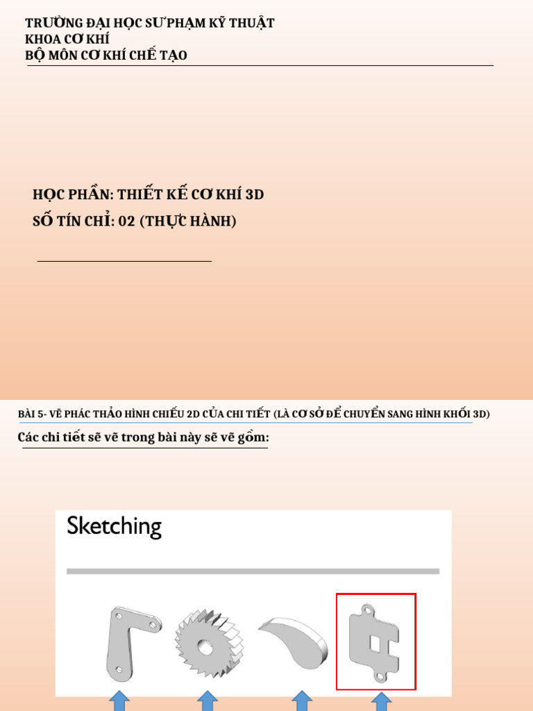 BÀI 5- VẼ PHÁC THẢO VÀ TẠO 3D TRONG SOLIDWORKS-4-Cover plate (Tấm che ...