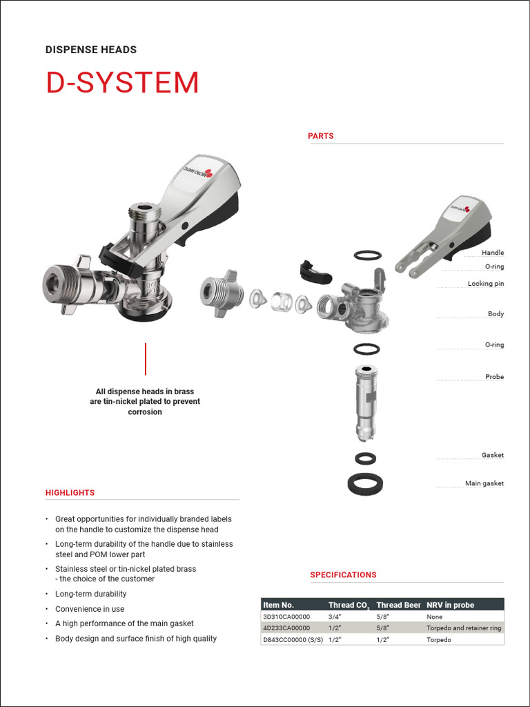 Dispense Head D-System | PDF