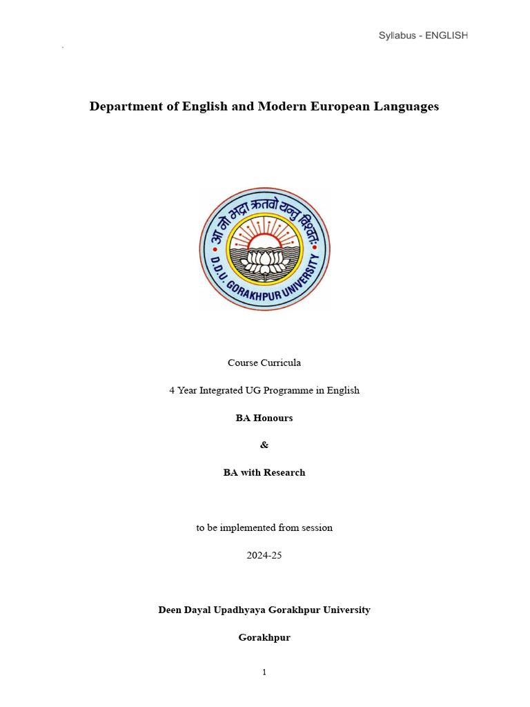 BA Honours | PDF