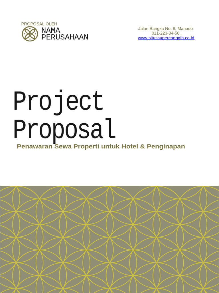 Proposal Umum Gaya Profesional Abstrak Hijau Pupus Hitam Putih | PDF