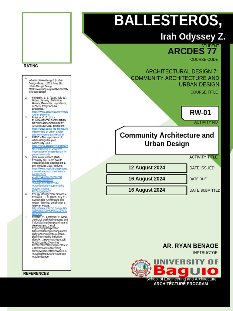 RSW - Community Architecture | PDF | Urban Design | Art