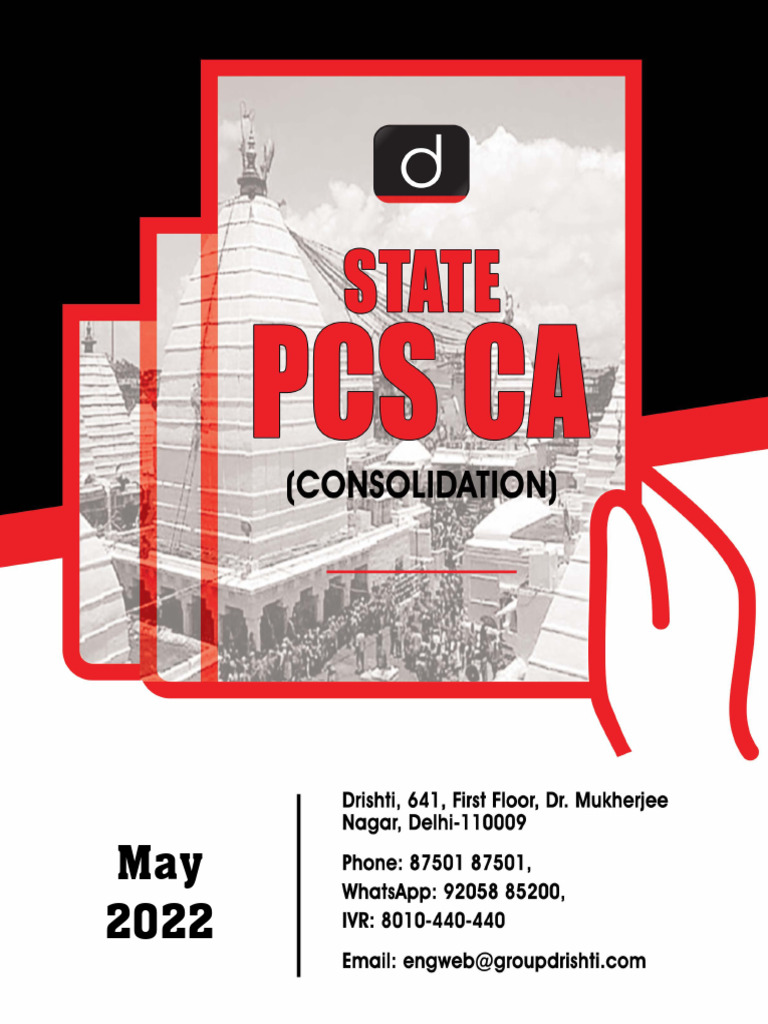 State PCS CA Consolidation (Jharkhand) - May 2022 | PDF