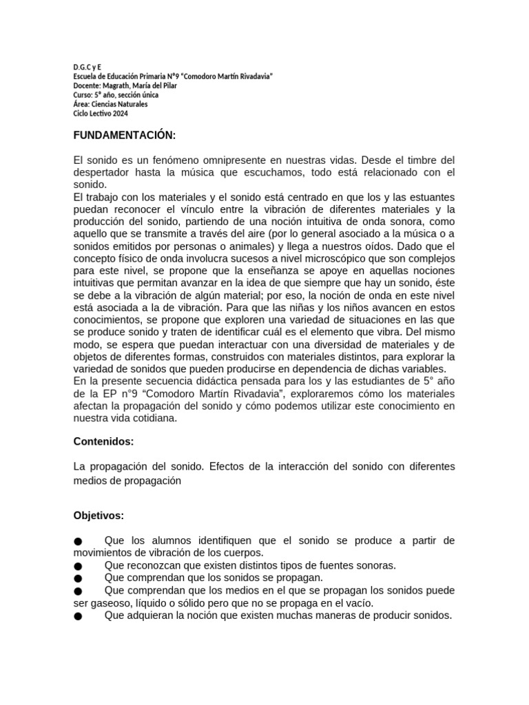 Secuencia Sonido 5 2024 Pdf