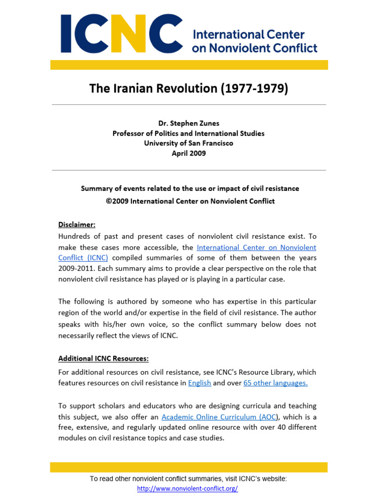 The Iranian Revolution 1 | PDF