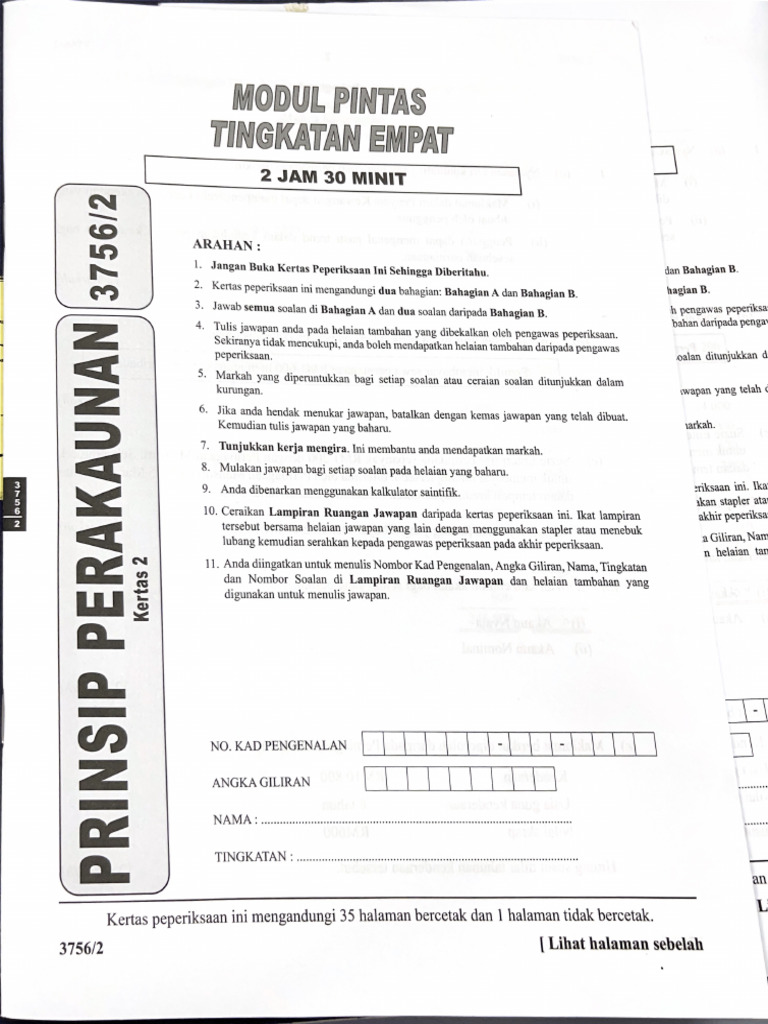 Prinsip Akaun Modul Pintas | PDF