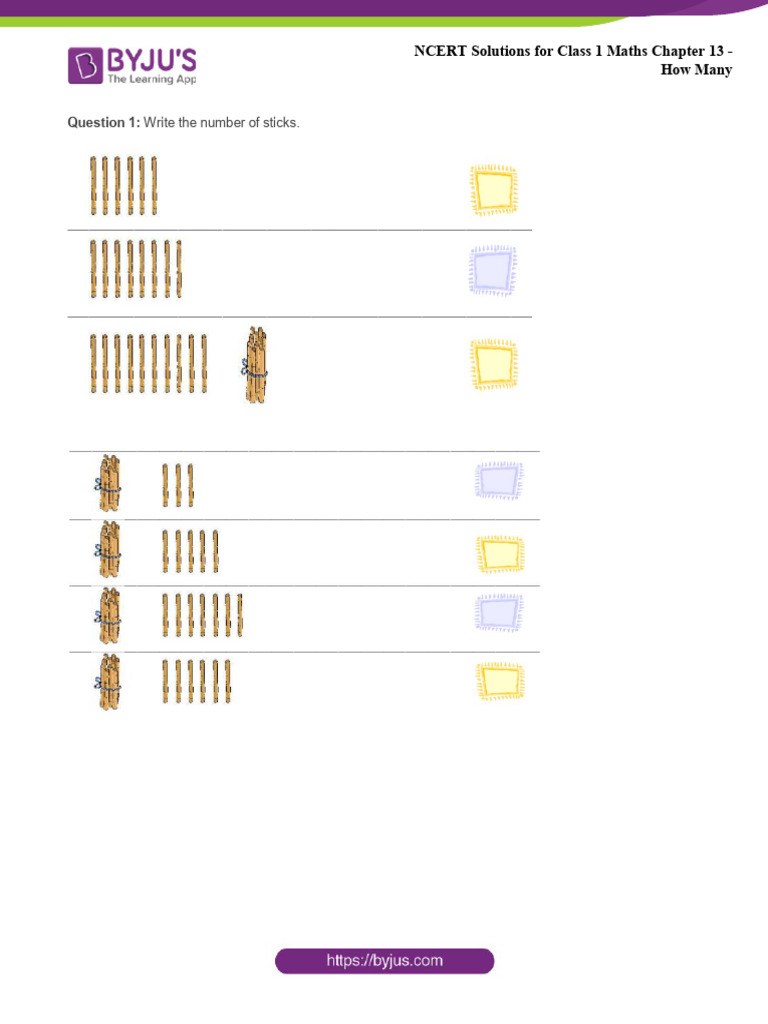 CLASS ! NCERT MATH WORKSHEET 2 | PDF
