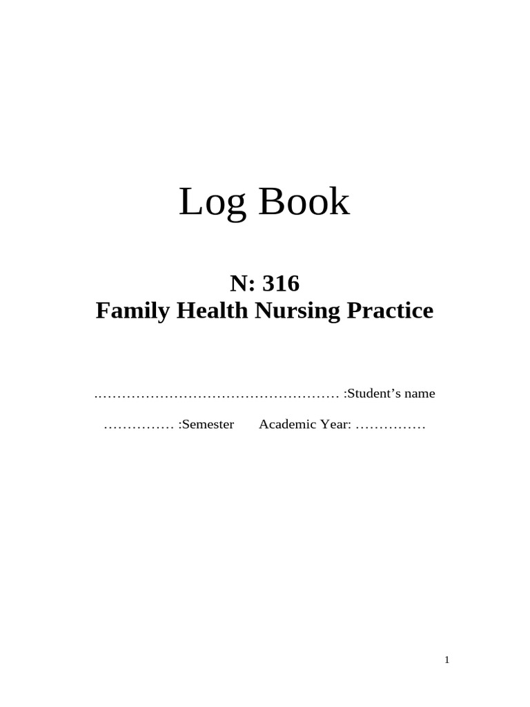 Log Book | PDF