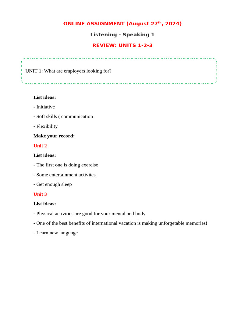 Online Assignment 1 | PDF