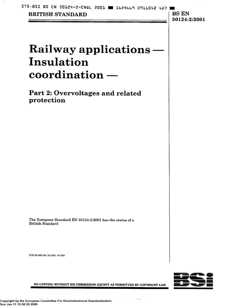 BS en 50124 - 2 | PDF