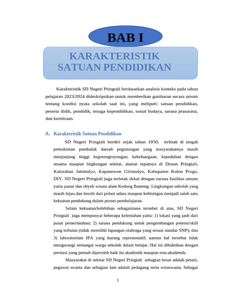 KOSP 2023-2024 SDN Pringtali(1) | PDF