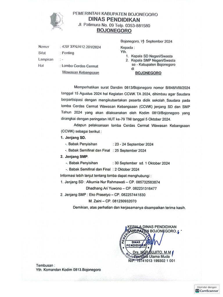 Lomba CCWK | PDF