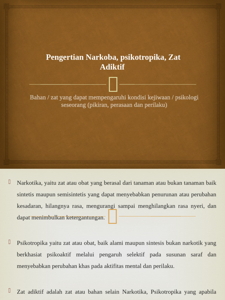 Pengertian Bahaya Narkoba | PDF