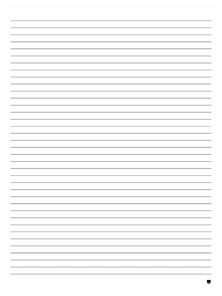 Ruled Paper With Black Lines (Back) | PDF