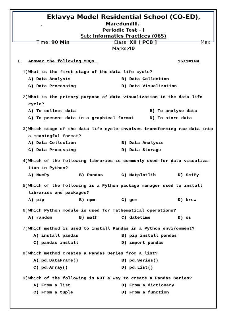 XII BiPC | PDF