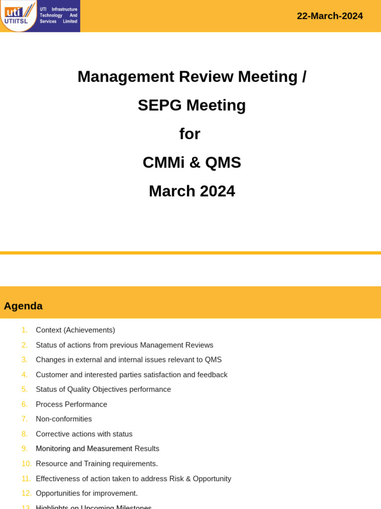 ISO 9001 2015 MRM Presentation | PDF