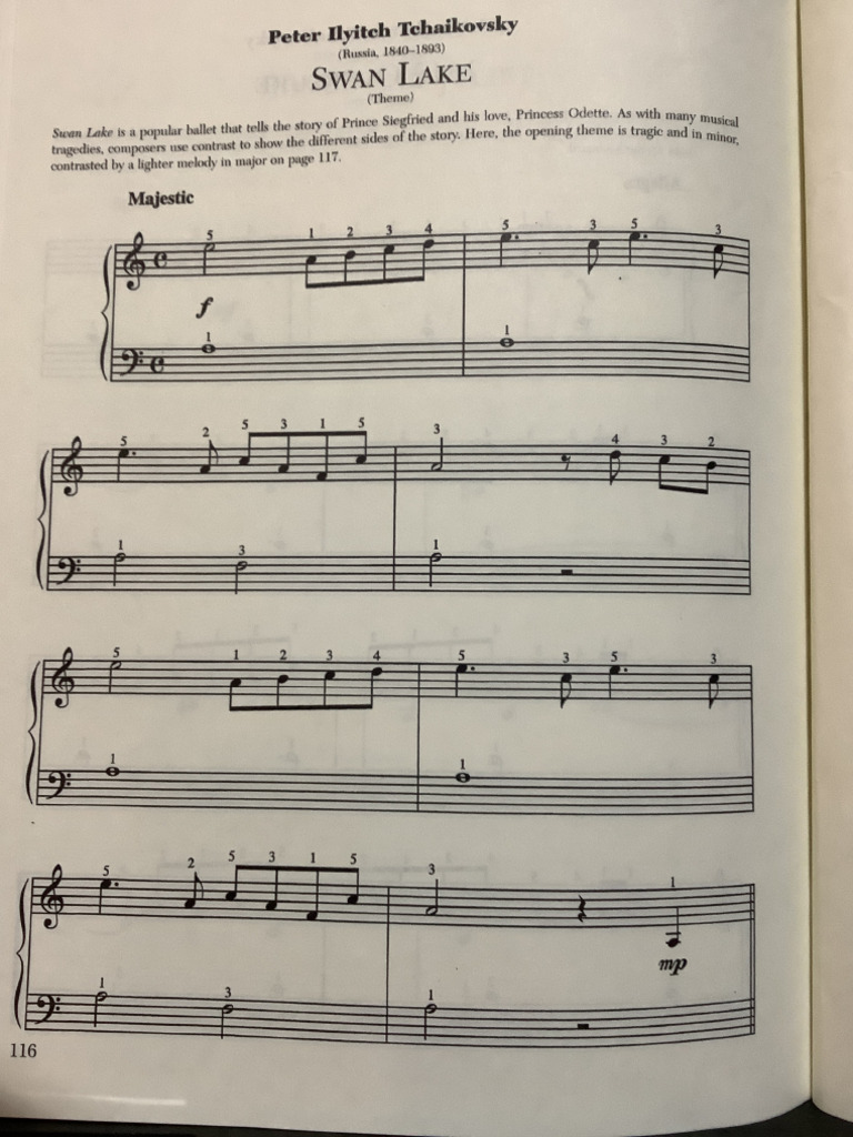 P.I.Tchaikovsky - Swan Lake Theme | PDF