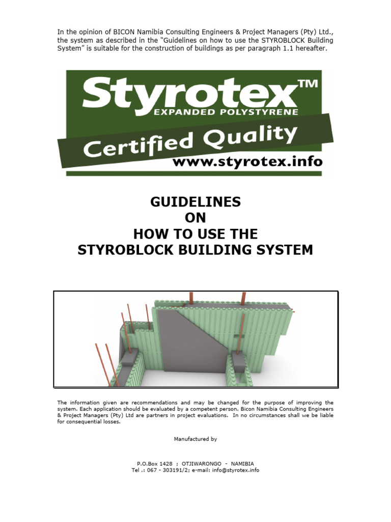STYROBLOCK GUIDELINES | PDF
