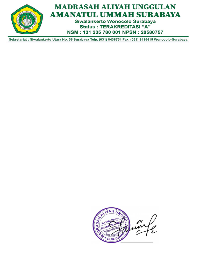 Surat Study Kampus (Ugm) | PDF