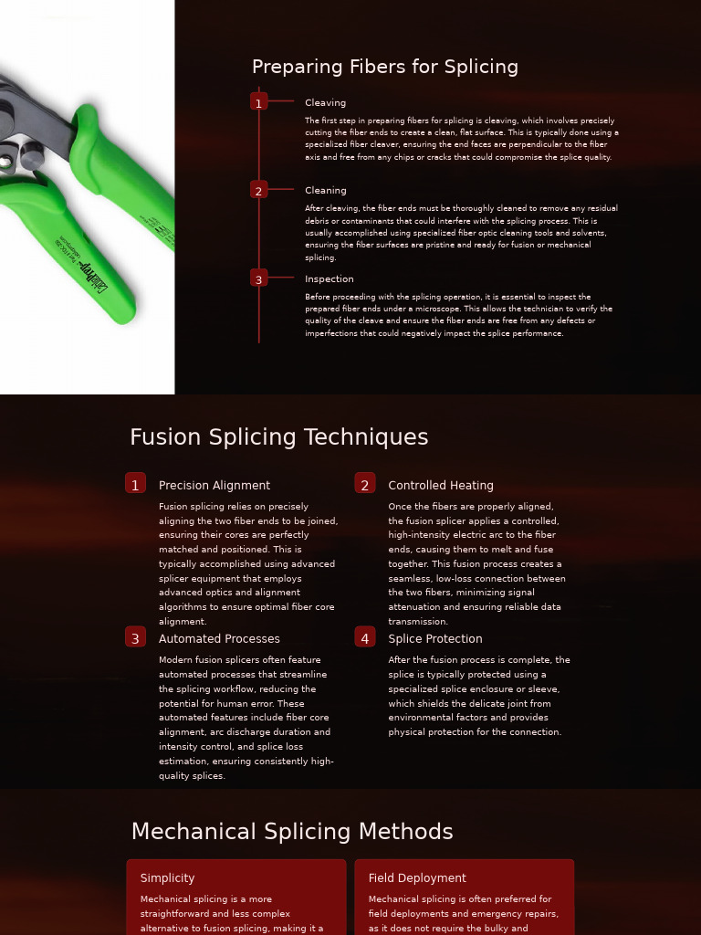 Preparing Fibers For Splicing | PDF