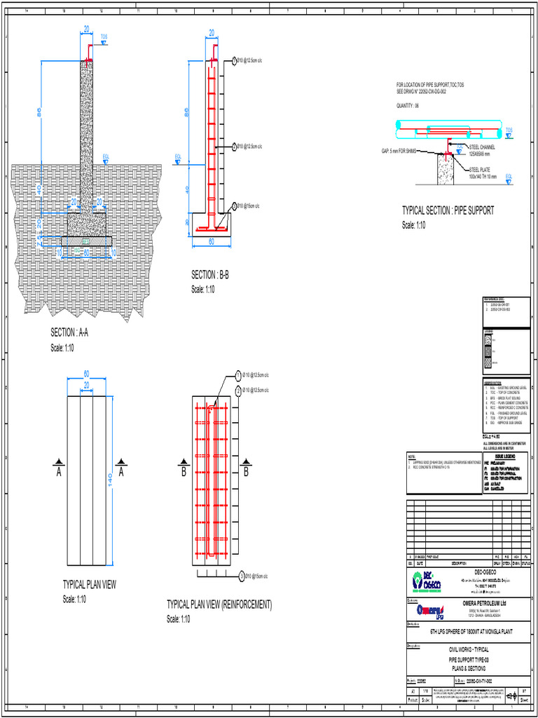 22052-Cw-Ty-002-0-Typical - Pipe Support Type 03 Sheet 3 of 7 | PDF