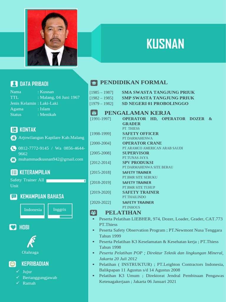 CV Pak Kusnan | PDF