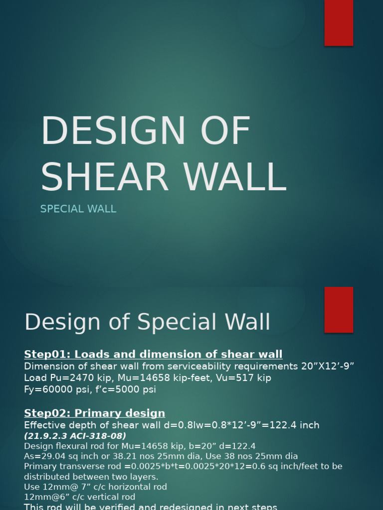 SPECIAL SHEAR WALL | PDF