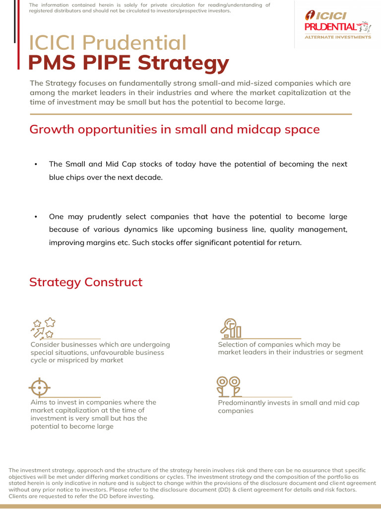 ICICI Prudential PMS PIPE Strategy - 2pager (D) | PDF | Investing ...